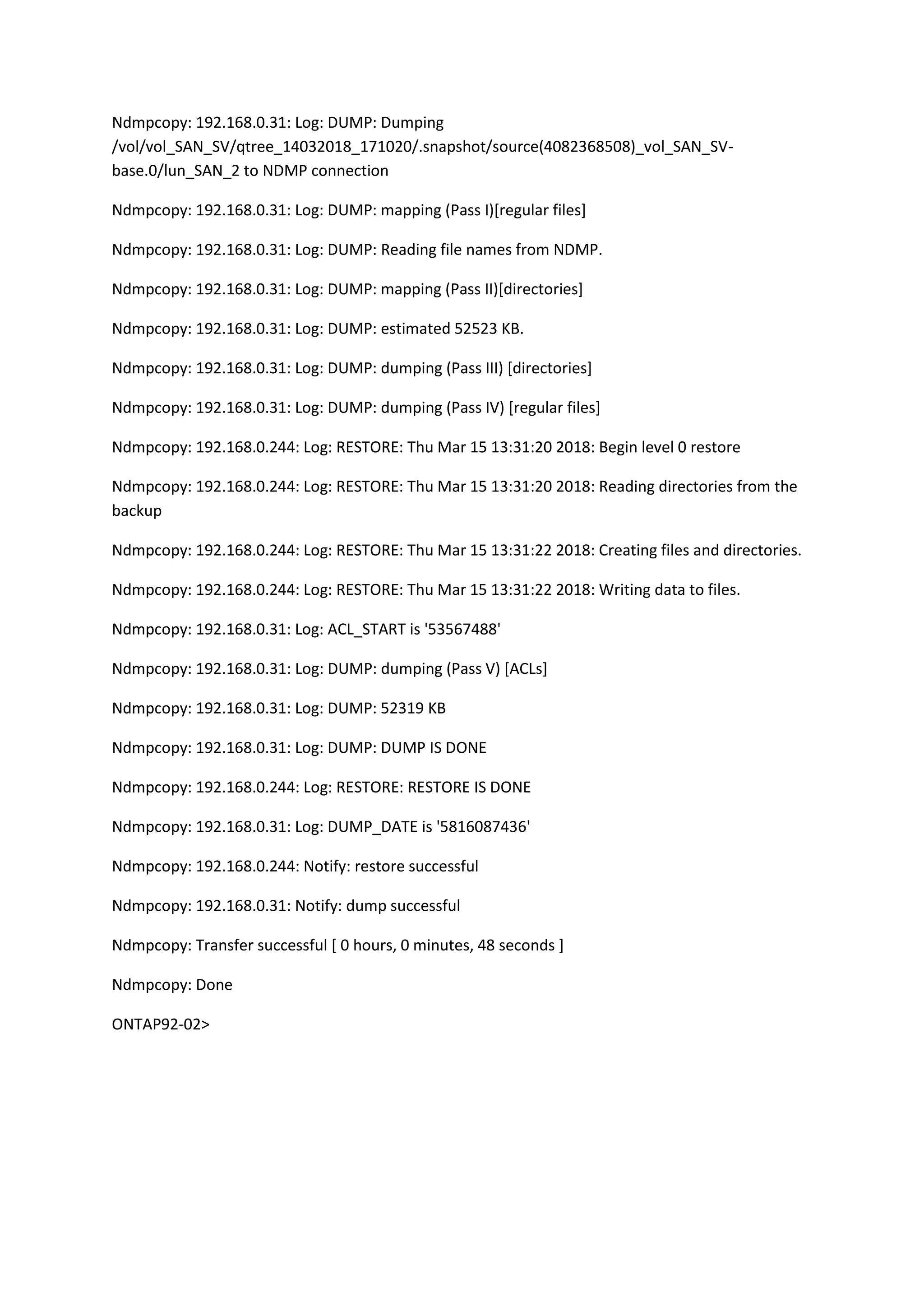 Ndmpcopy Lun From 7 Mode Netapp To Cdot Pdf Databases Computer Software And Applications