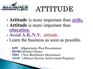 New Distributor Orientation (AIM GLOBAL) | PPTX