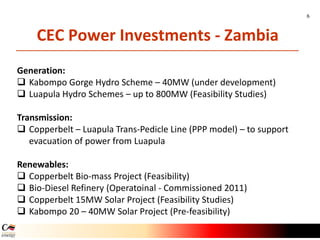 Ndola 10 mw biomass power project feasibility study (in partnership ...