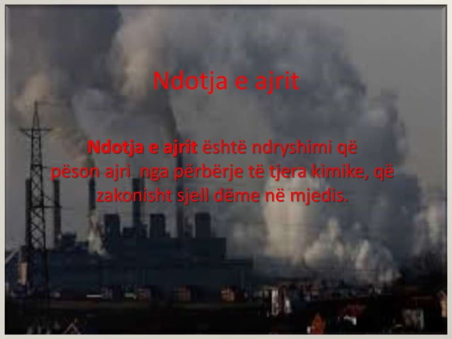 Ndotja e ajrit | PPTX