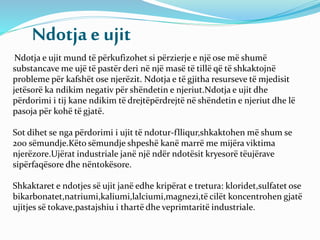 Ndotja e ujit | PPTX