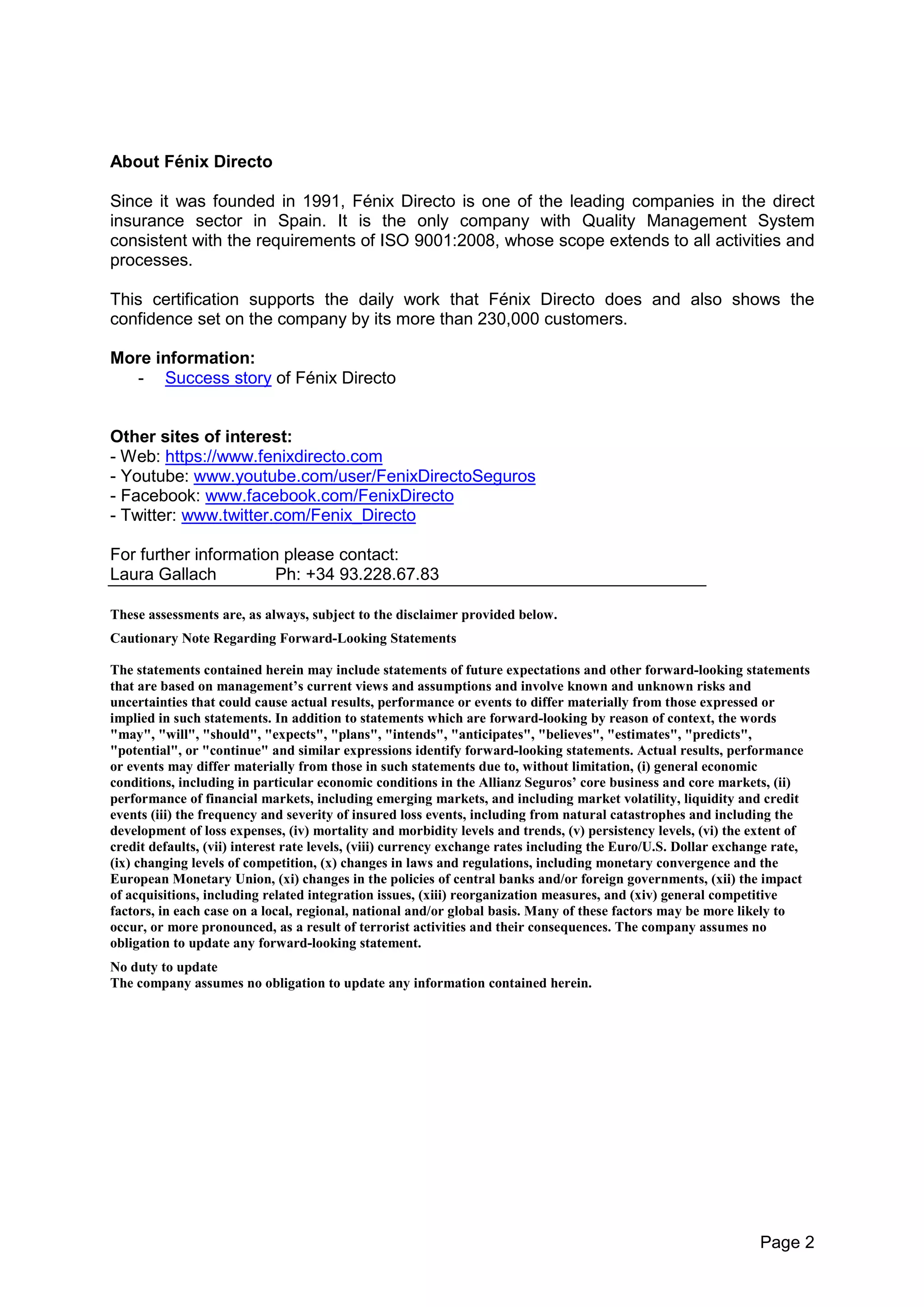 Fénix Directo, Case Study | PDF