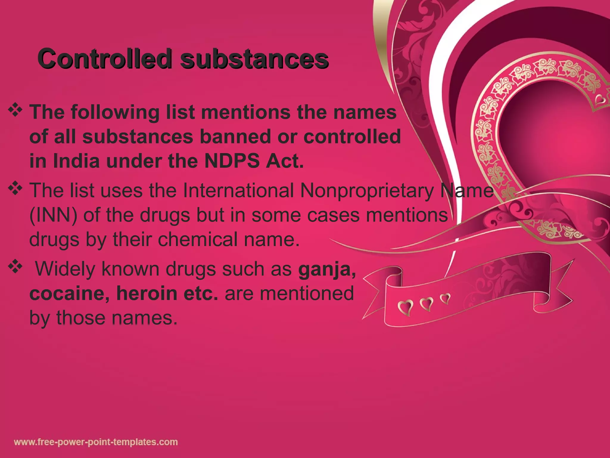 Ndps act | PPT
