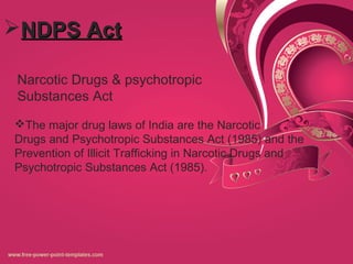 Ndps act | PPT
