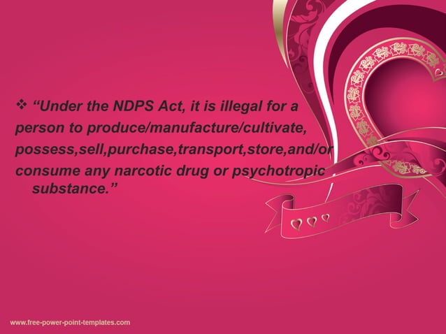 Ndps act | PPT