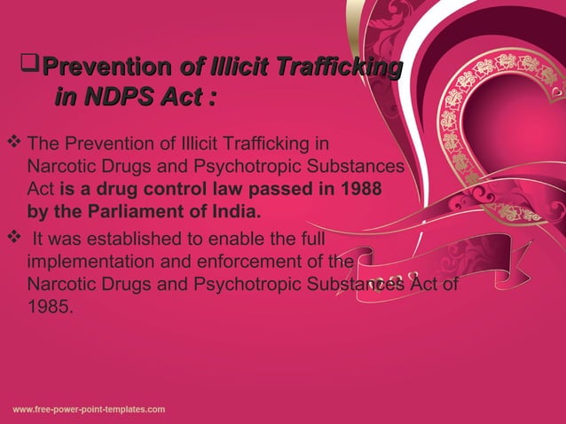 Ndps act | PPT