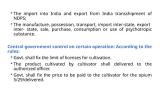 Narcotic Drugs and Psychotropic Substances Act, 1985 – Control ...