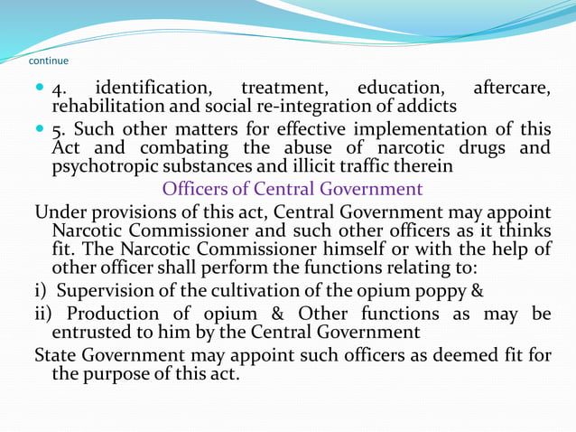 Ndps act 1985 | PPTX