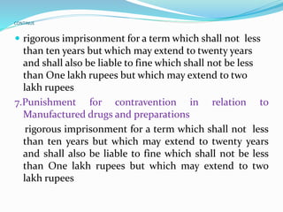 Ndps act 1985 | PPTX