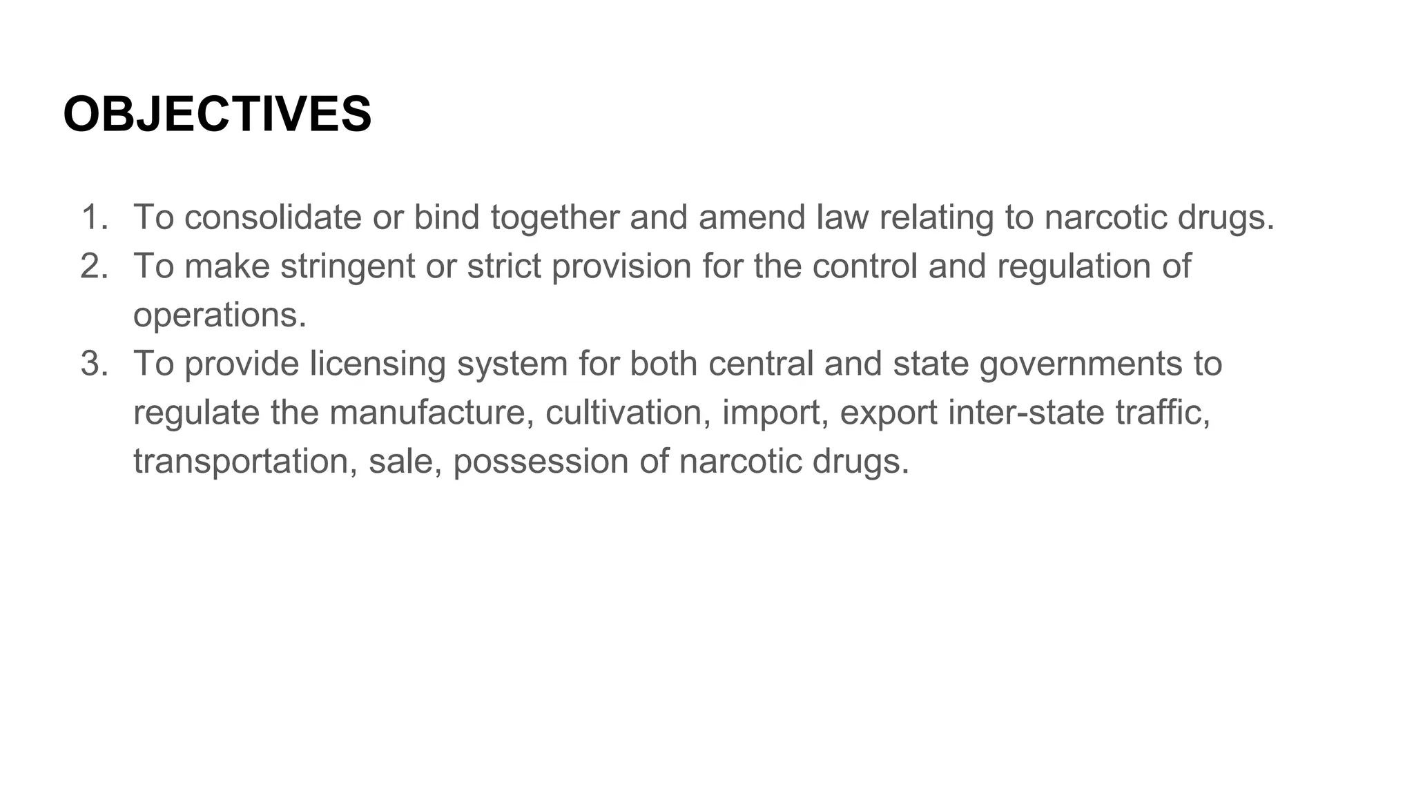 NARCOTIC AND PSYCHOTROPIC SUBSTANCES ACT, 1985 | PPTX