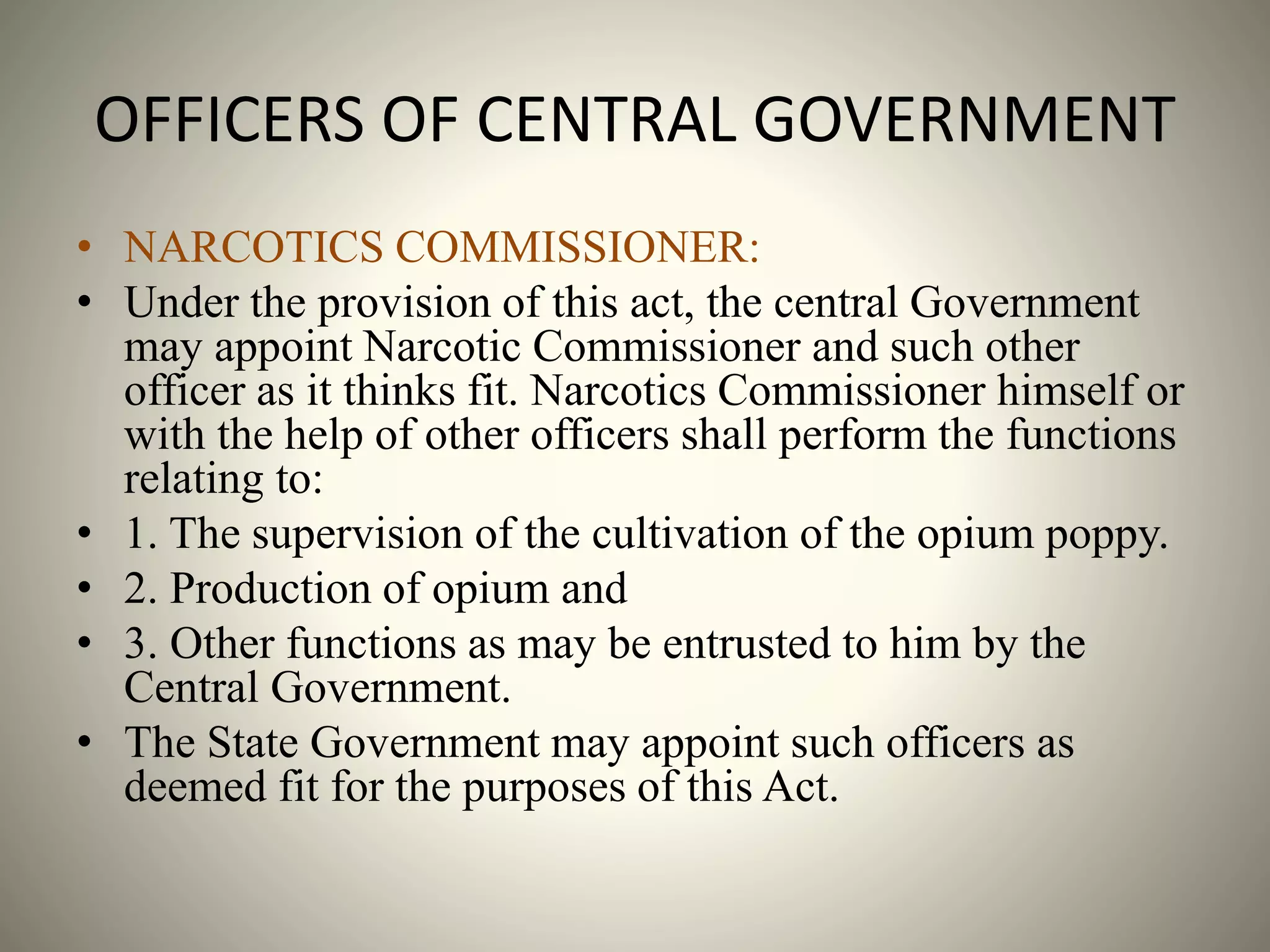 NDPS ACT 1985 | PPTX