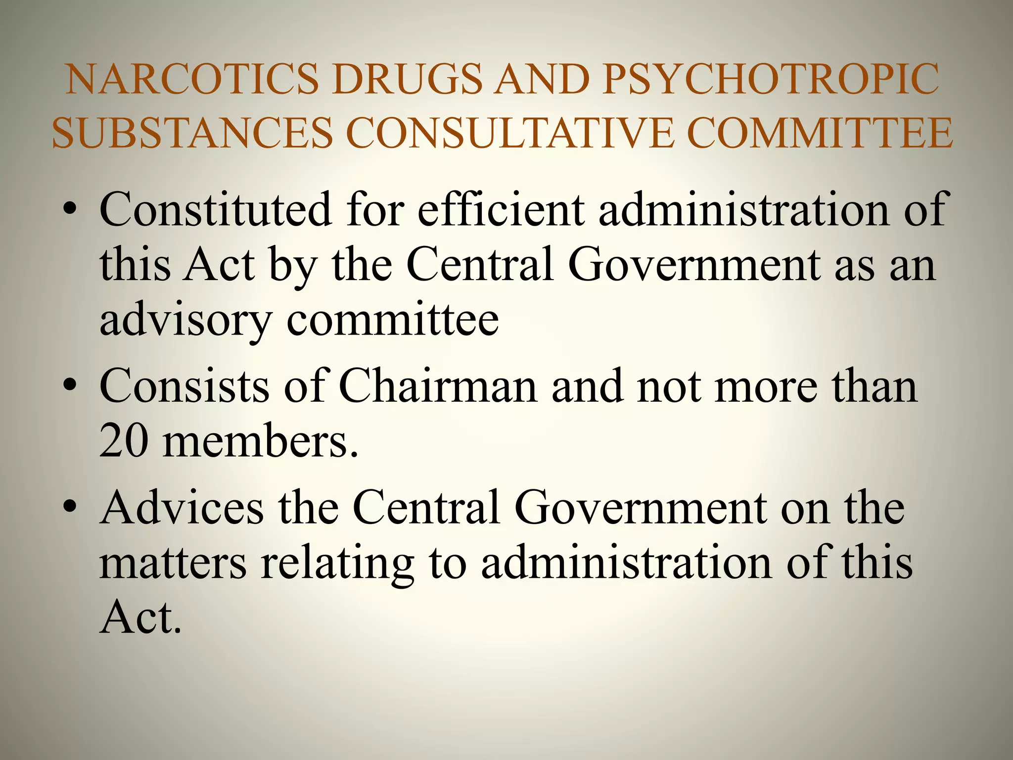 NDPS ACT 1985 | PPTX