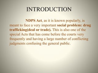 NDPS ACT 1985 | PPTX