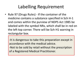 NDPS drugs Regulation and Licensing PPT.pptx