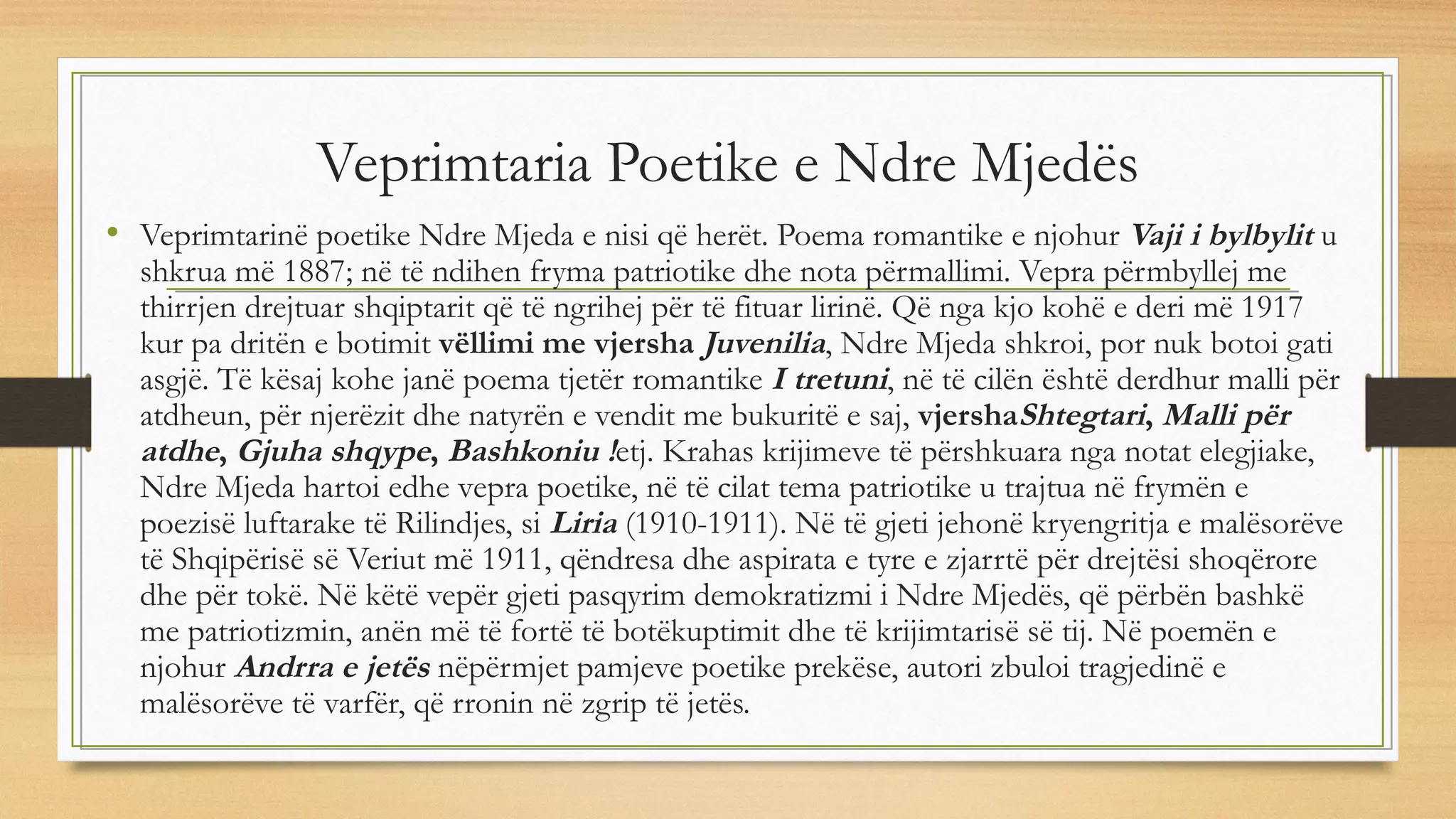 Ndre Mjeda | PPT