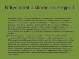 Ndryshimet e klimes | PPTX