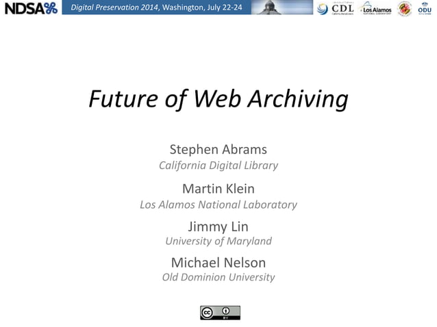 Future of web archiving | PPT