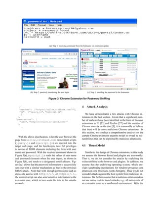 Chrome Extensions: Threat Analysis and Countermeasures | PDF