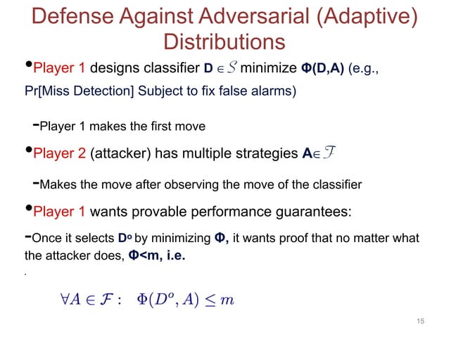 Adversarial Classification Under Differential Privacy | PPT