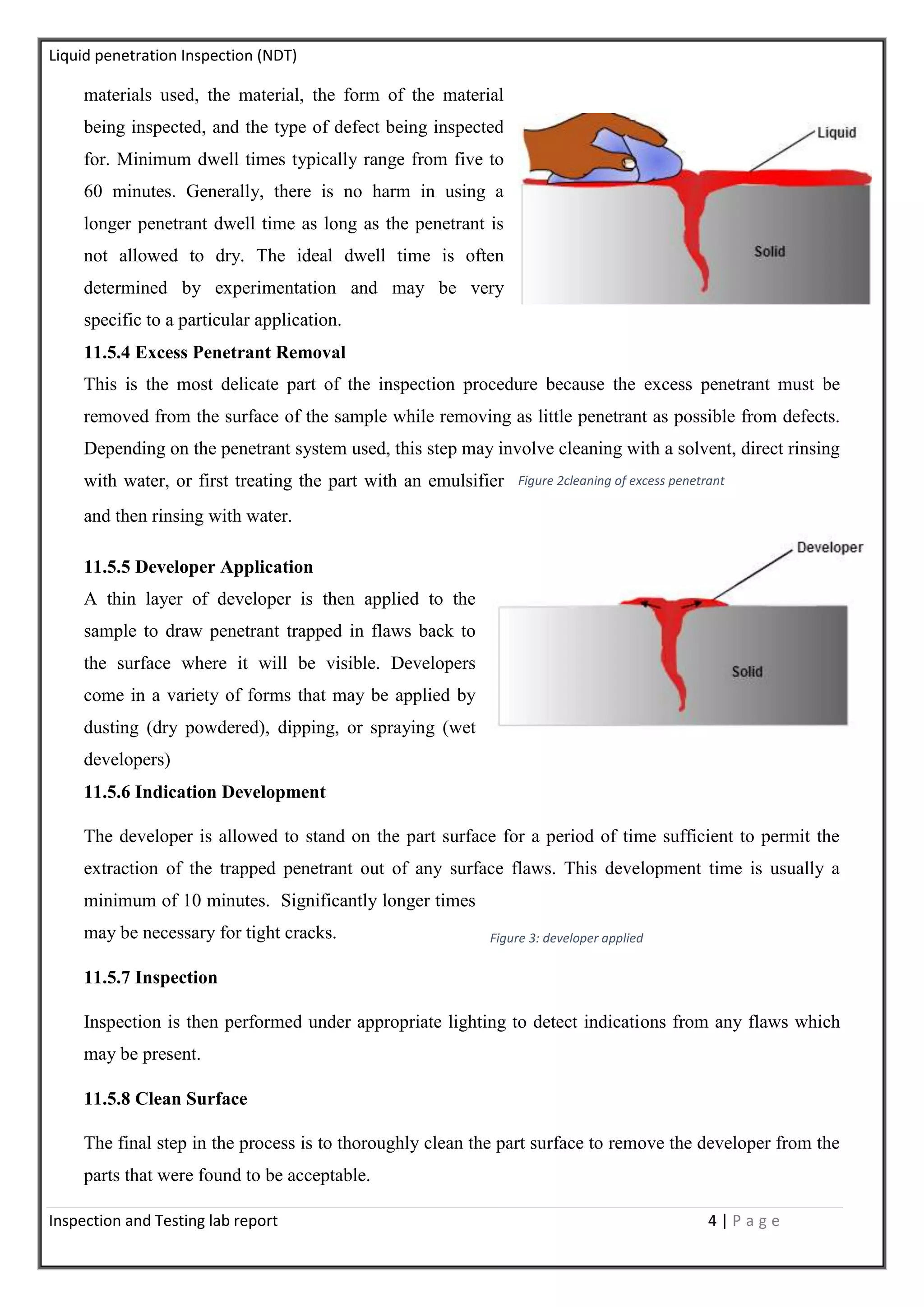 liquid penetration test | DOCX