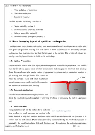liquid penetration test | DOCX