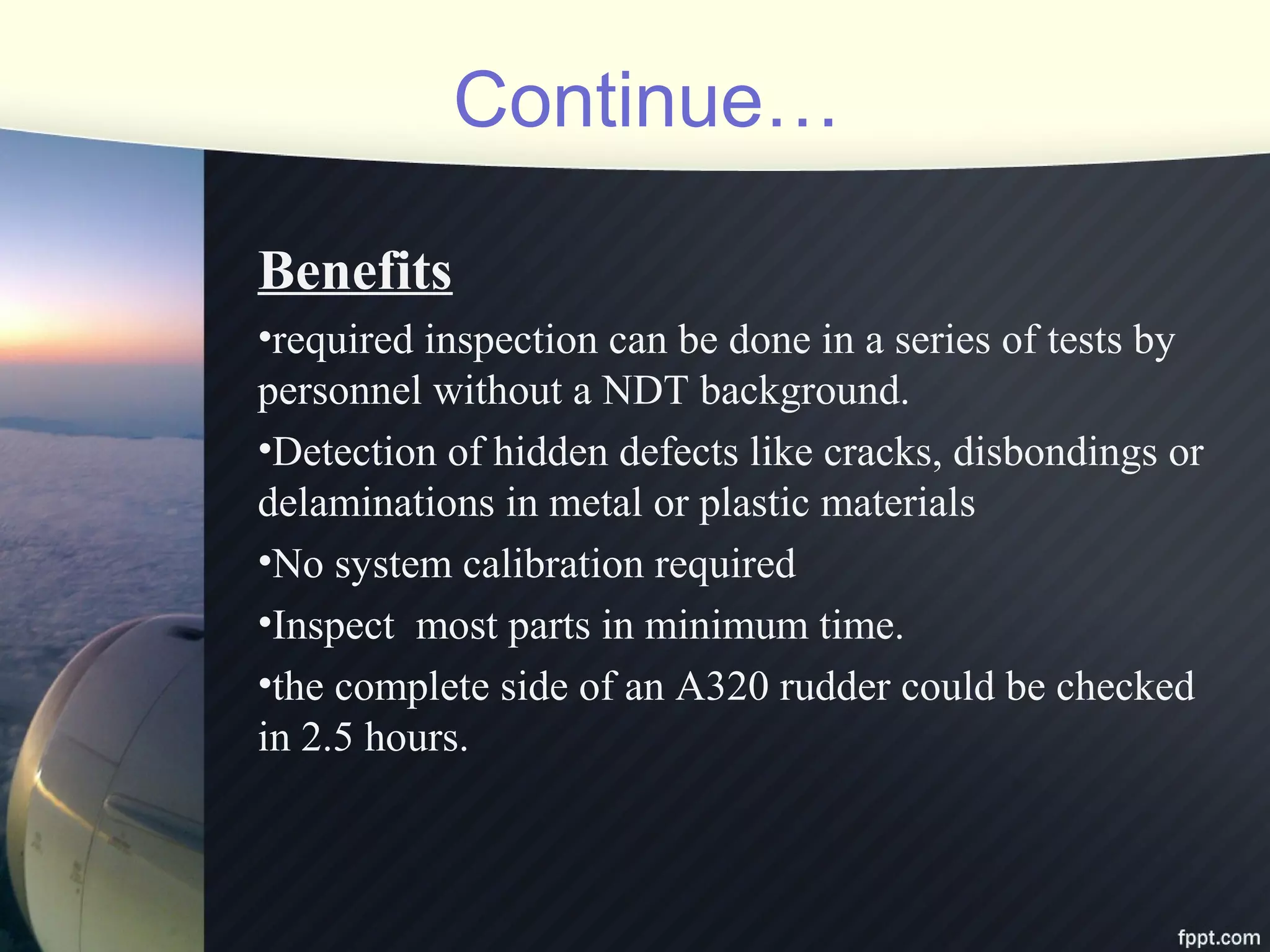 Ndt inspection in aircrafts | PPT