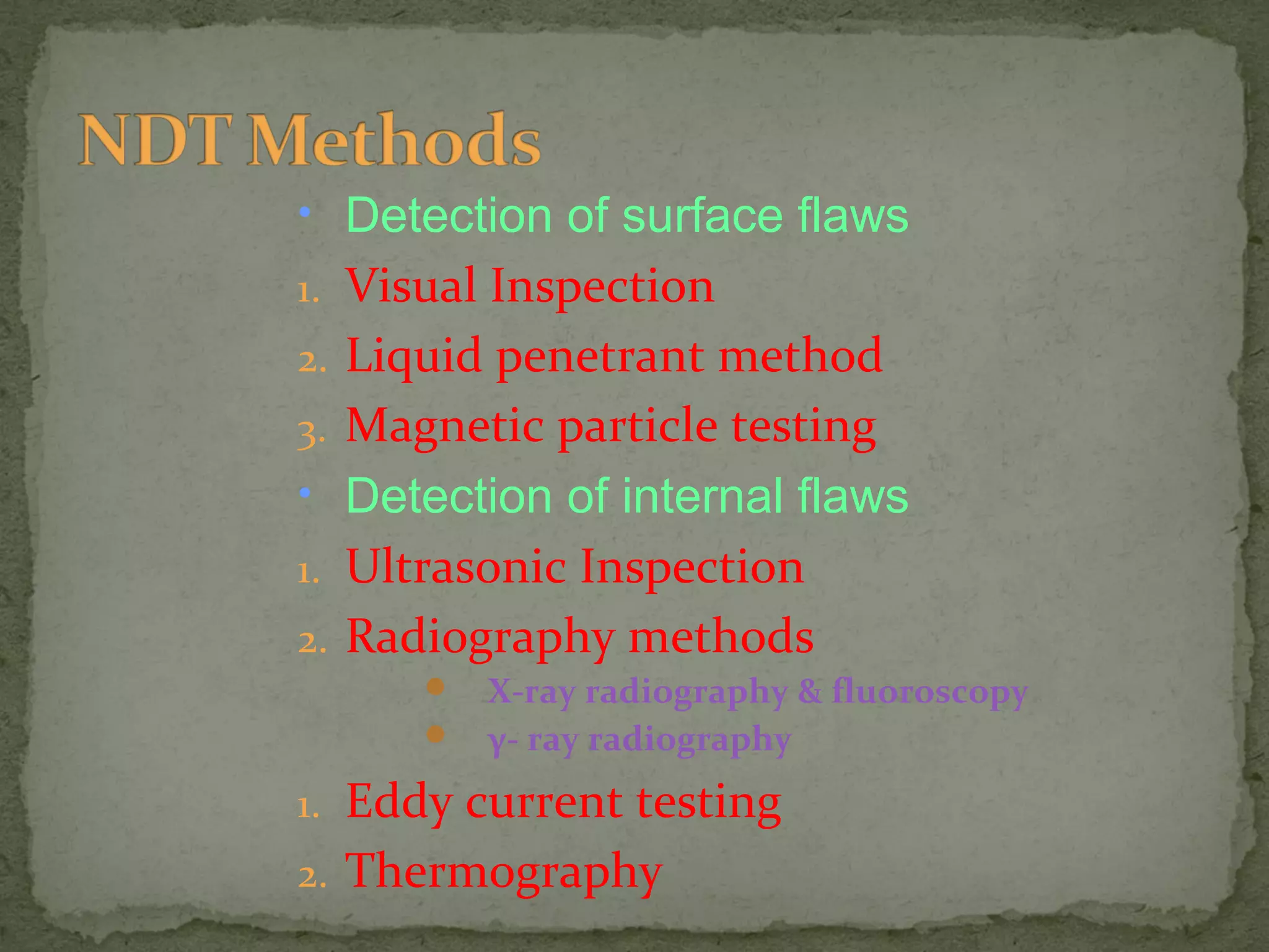 Non-destructive testings basic introduction | PPT | Makeup and ...