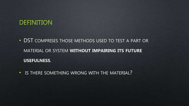 Introduction To Non Destructive Testingndt Pptx Physics Science