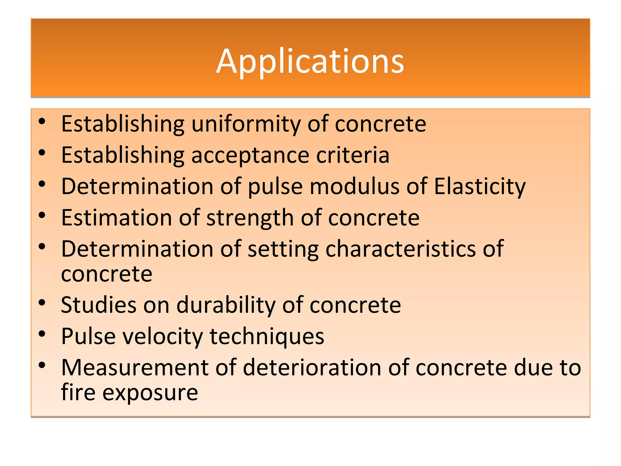 Non destructive test in concrete in building construction architecture ...