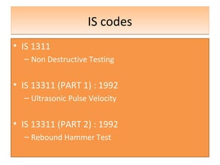 Non destructive test in concrete in building construction architecture ...