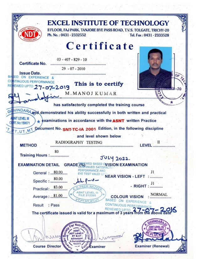 NDT LEVEL II IN RT | PDF