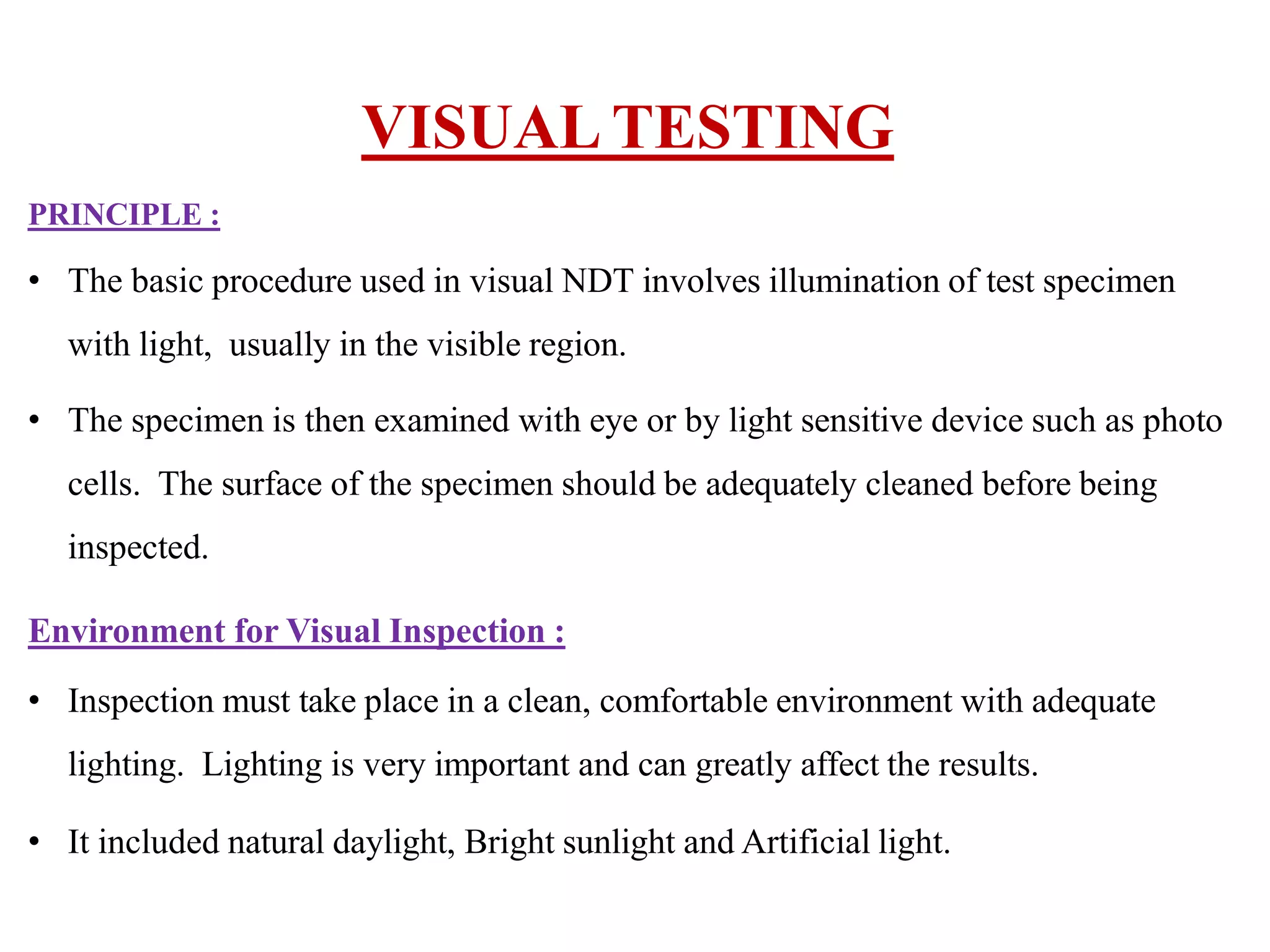 Nondestructive Testing (NDT) | PPTX