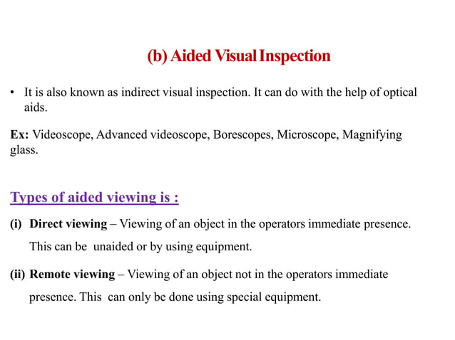 Nondestructive Testing (NDT) | PPTX | Eye and Vision Conditions ...