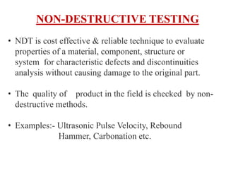 Nondestructive Testing (NDT) | PPTX