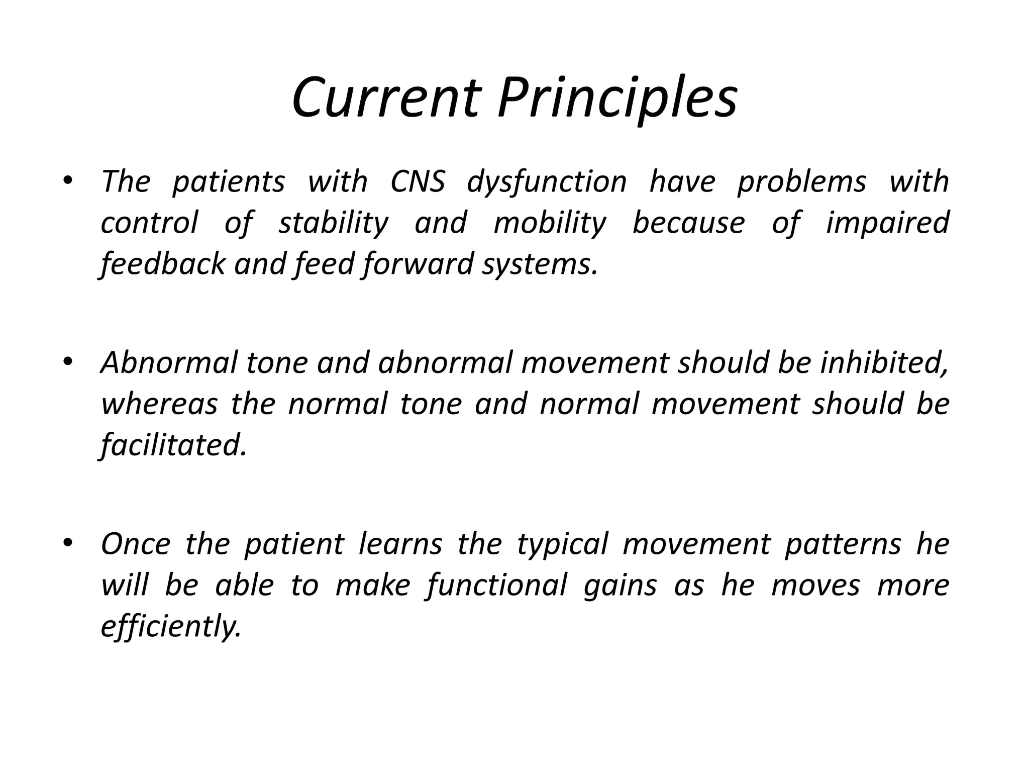 Neurodevelopemental Therapy (Bobath approach)- Principles and Evidence ...