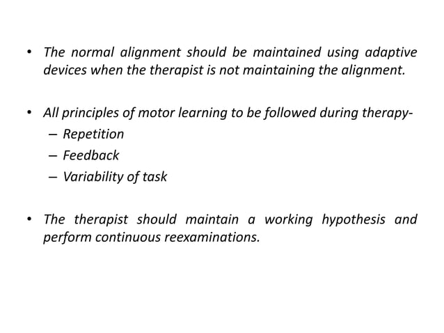 Neurodevelopemental Therapy (Bobath approach)- Principles and Evidence ...