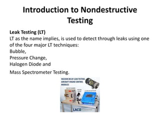 Introduction to Nondestructive Testing | PPTX | Medical Tests | Medical ...