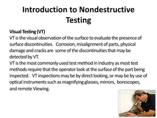 Introduction to Nondestructive Testing | PPTX | Medical Tests | Medical ...