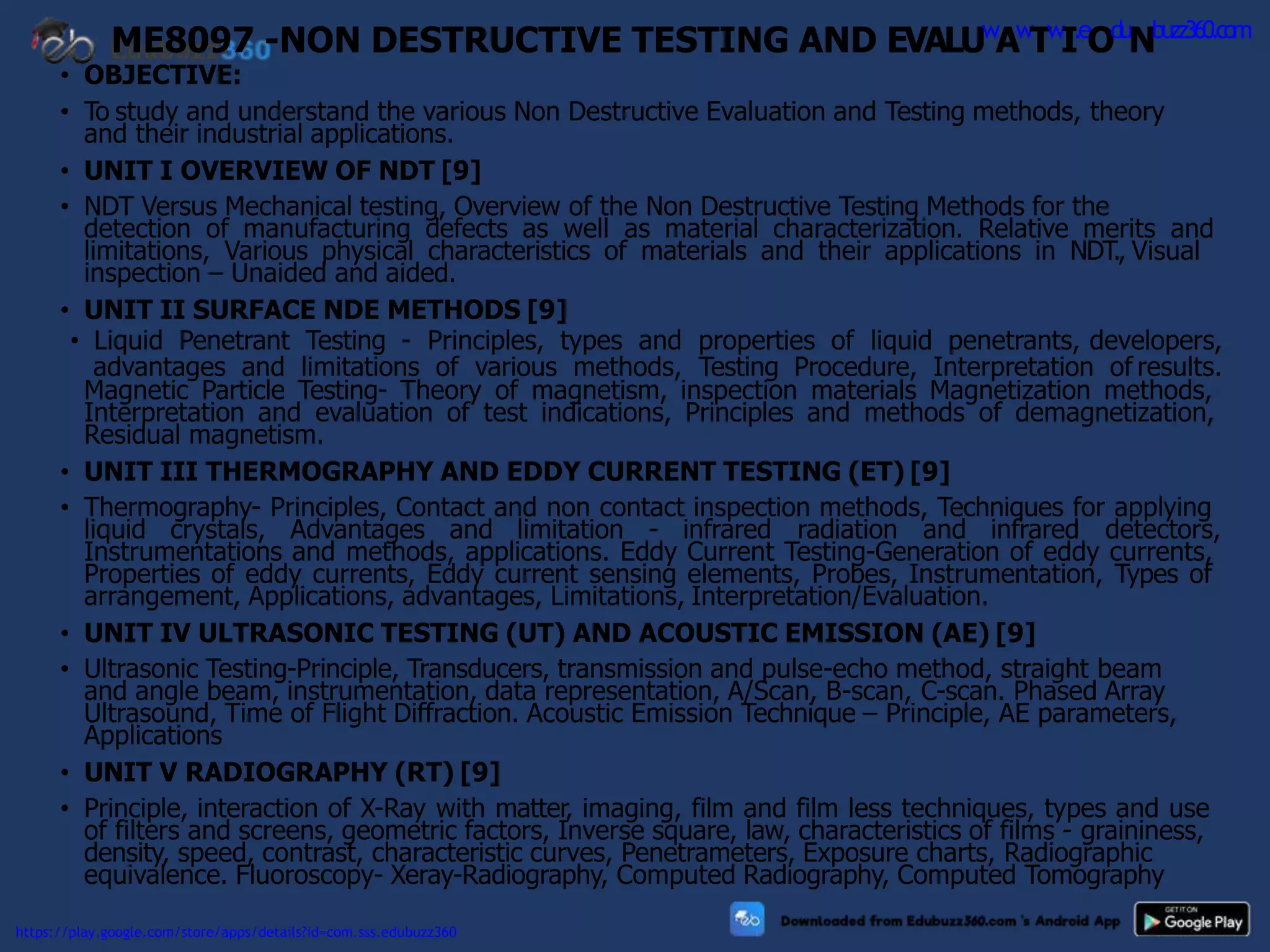 NDTE- UNIT-I PPT.pptx