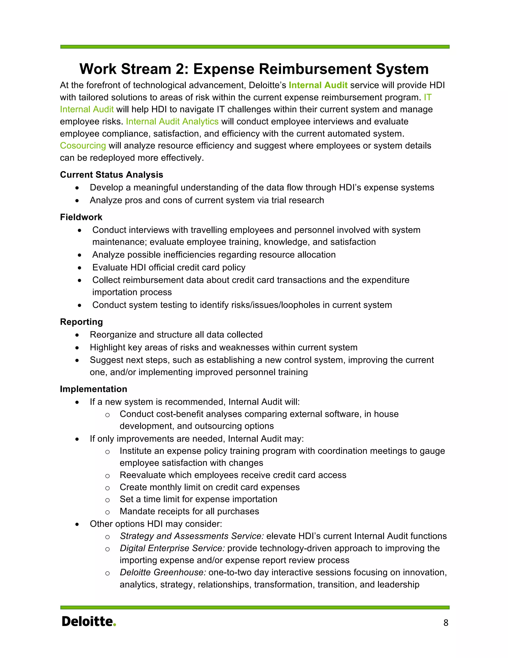 Deloitte Advisory RISE Case Competition | PDF