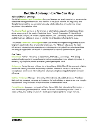 Deloitte Advisory RISE Case Competition | PDF