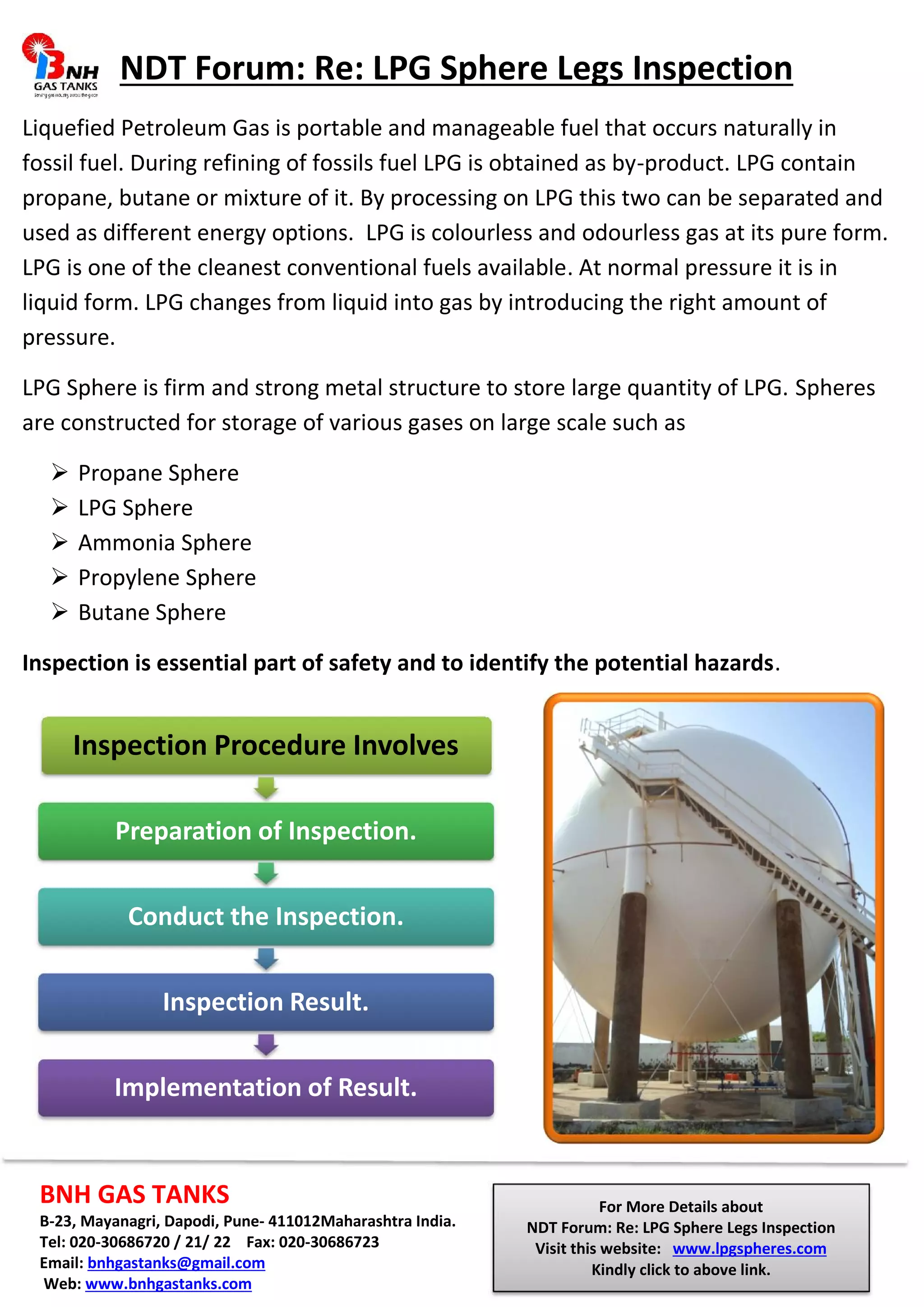 Ndt Forum, Re LPG Sphere Legs Inspection | PDF