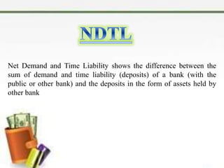 Ndtl (Net deamnd and time liability) | PPTX