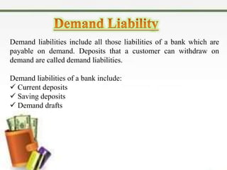 Ndtl (Net deamnd and time liability) | PPTX