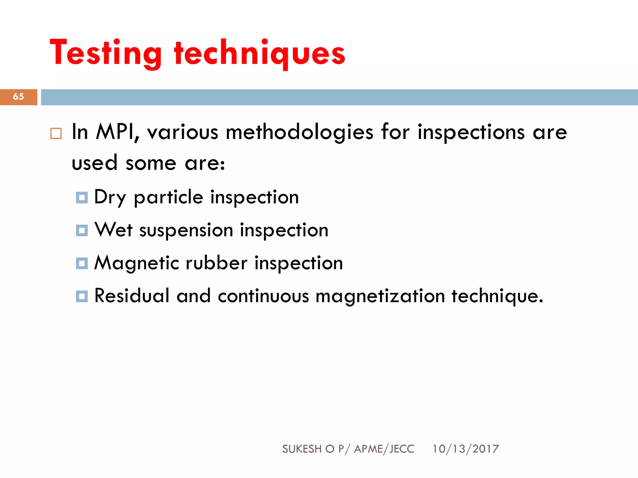 Magnetic Particle Inspection (MPI)- NDT | PDF