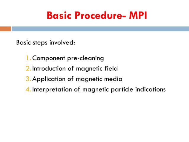 Magnetic Particle Inspection (MPI)- NDT | PDF