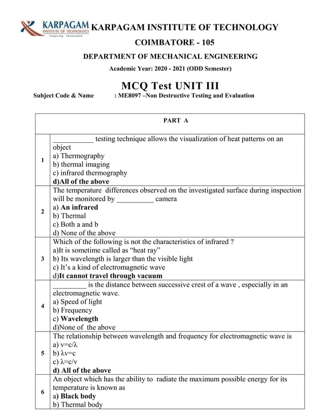NDT MCQ Unit 3.docx