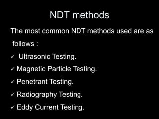 NDT Method.pdf | Physics | Science