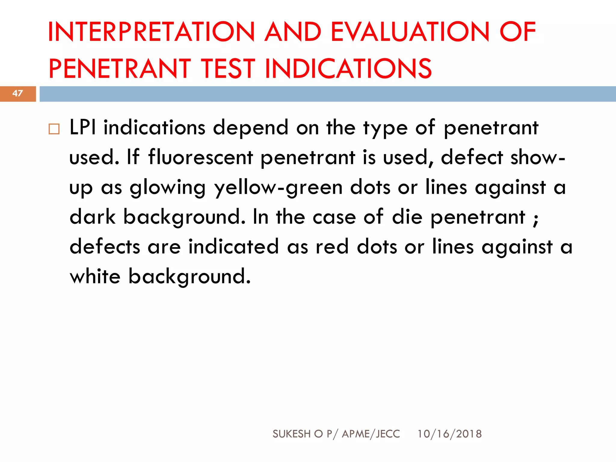 Liquid Penetrant Inspection (LPI)- NDT | PDF