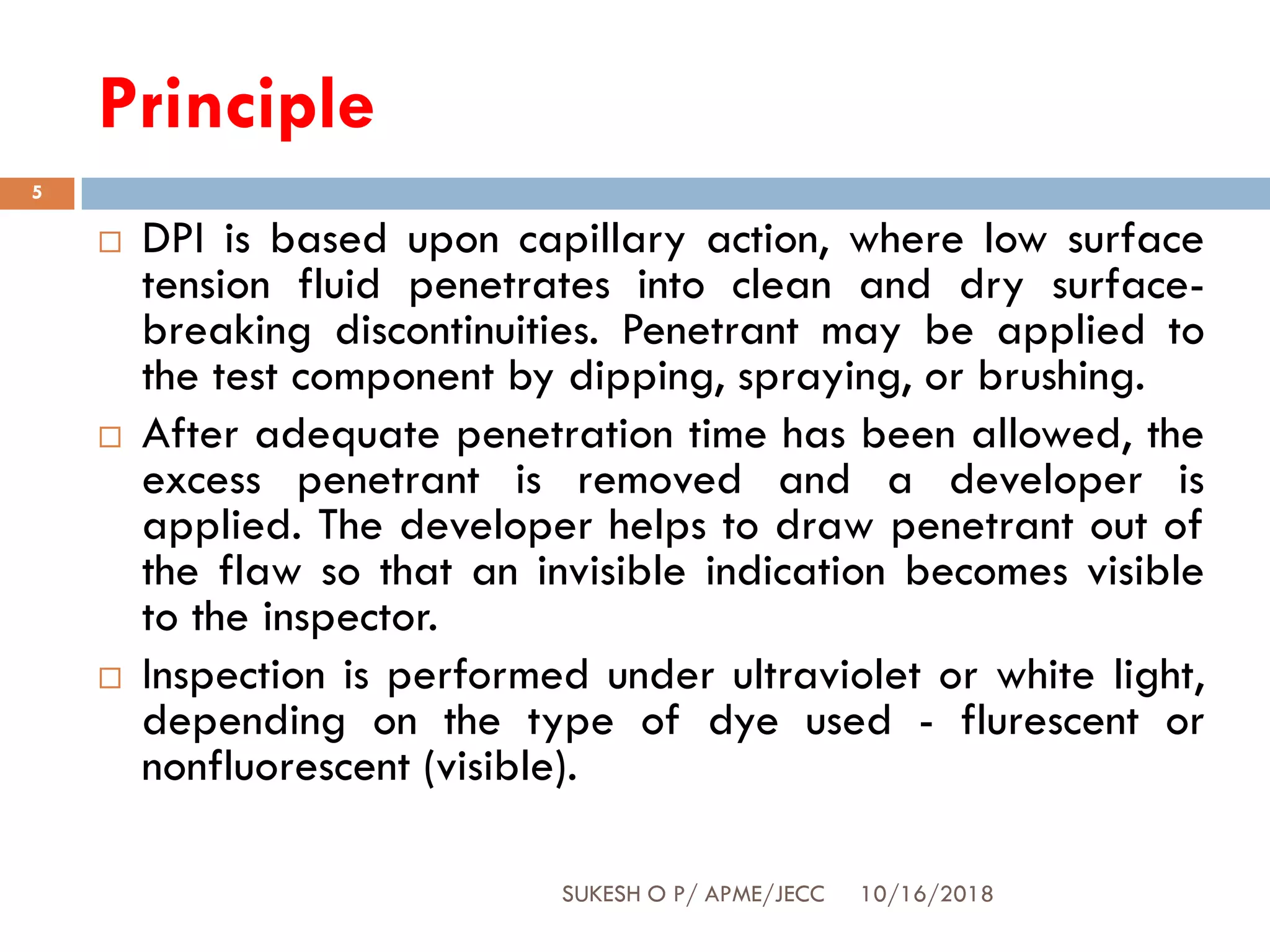 Liquid Penetrant Inspection (LPI)- NDT | PDF